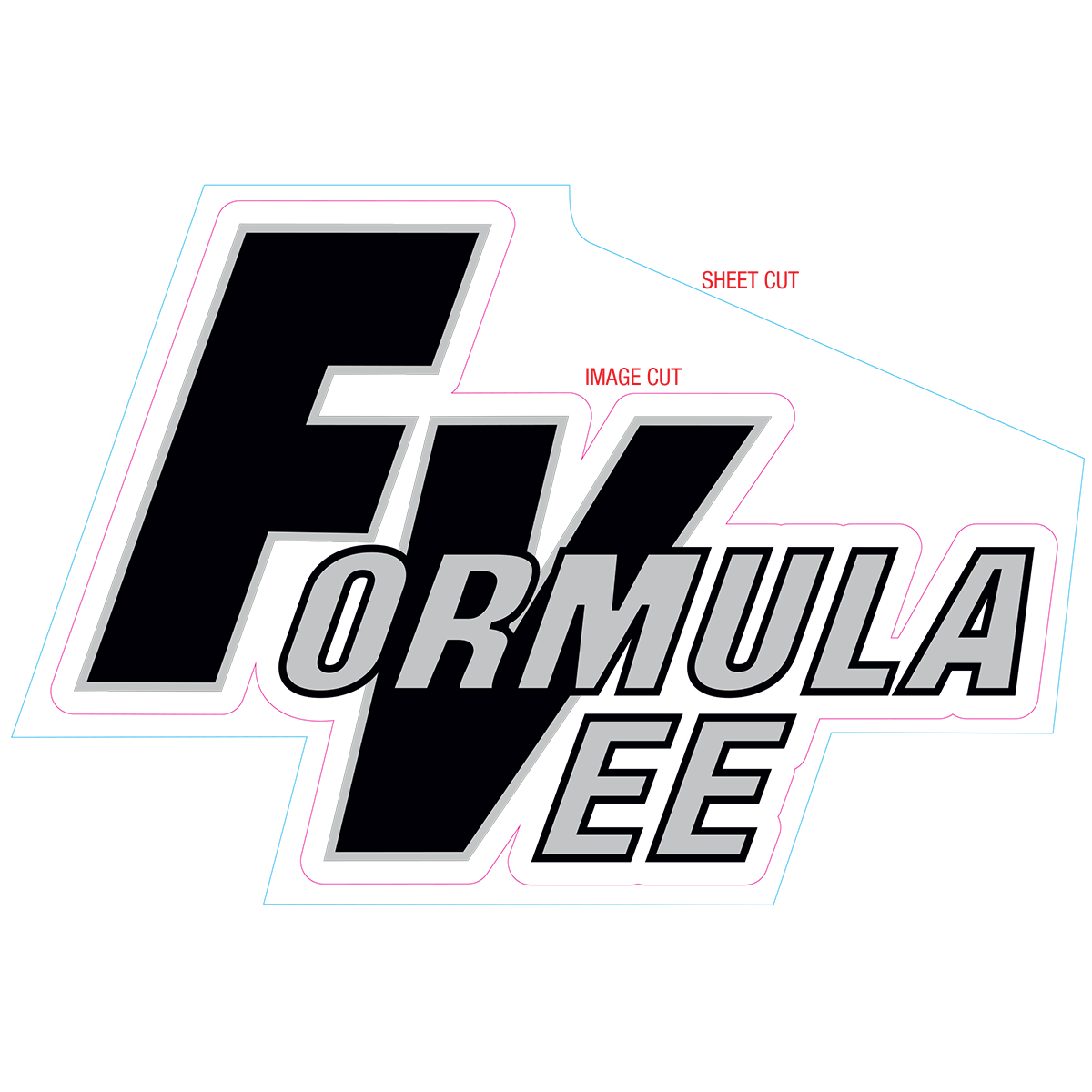 Formula Vee vinyl badge/logo | Beetleness Art-2024
