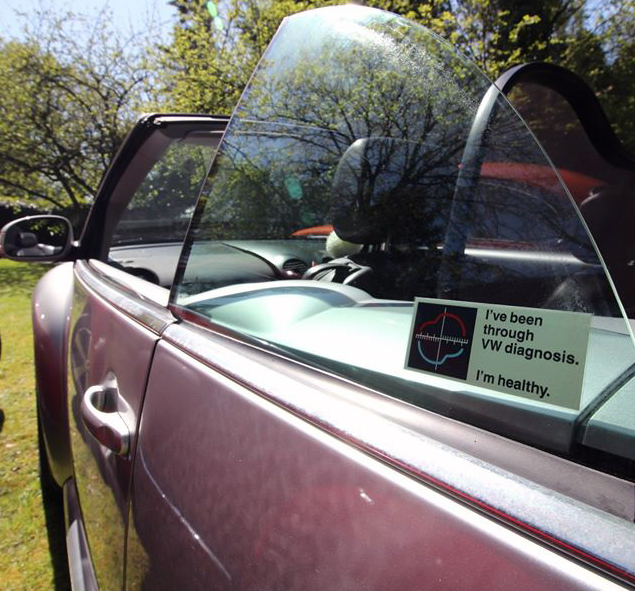 VW-Diagnosis window sticker | Beetleness Art-2024